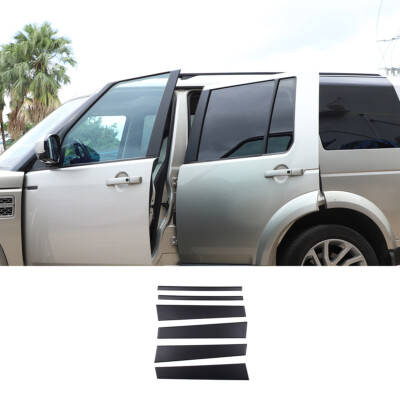 6PCS Matte Black Window Pillar Trim Cover for Land Rover Discovery LR3 ...