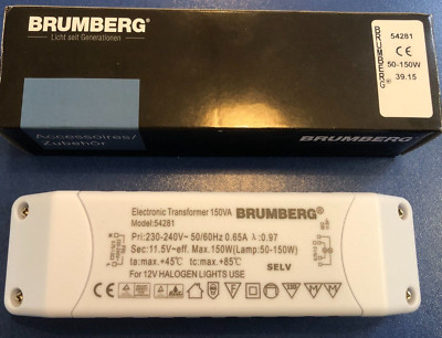 BRUMBERG Trafo Electronic Transformer 150VA 230V auf 12V Protection 50 ...