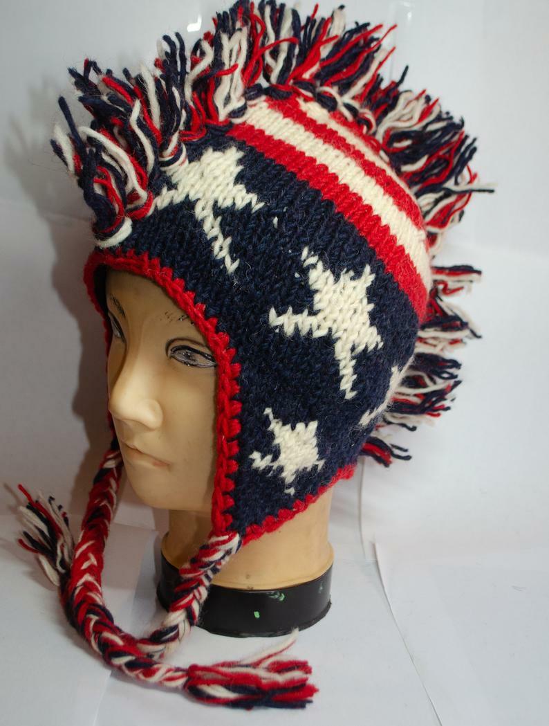Mohawk Hat Knitting Pattern