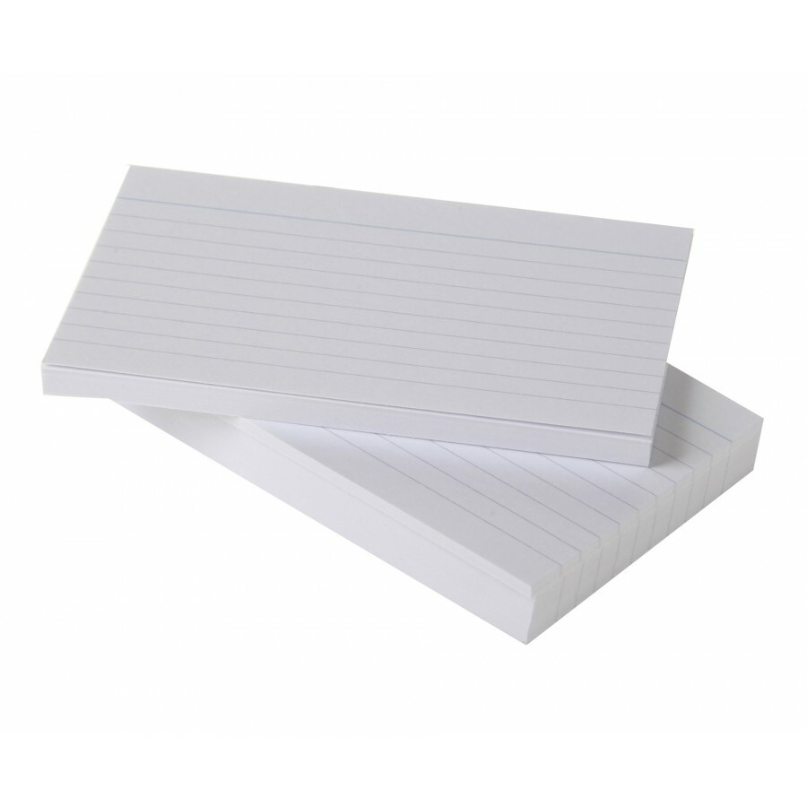 SILVINE RECORD INDEX CARDS RULED 152X101MM (6"X4") PACK OF 100 WHITE ...