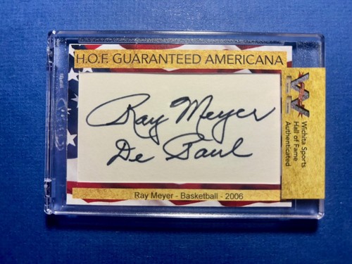 Ray Meyer Notre Dame DePaul HOF autograph | eBay