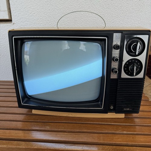 VTG 1980 Portable CRT television Retro Gaming NES Sears 13024 WORKING ...