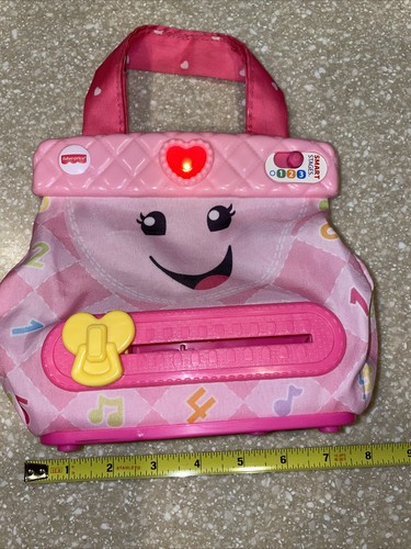 2017 Mattel Fisher-Price LAUGH & LEARN SMART STAGES PURSE Pink Talking ...