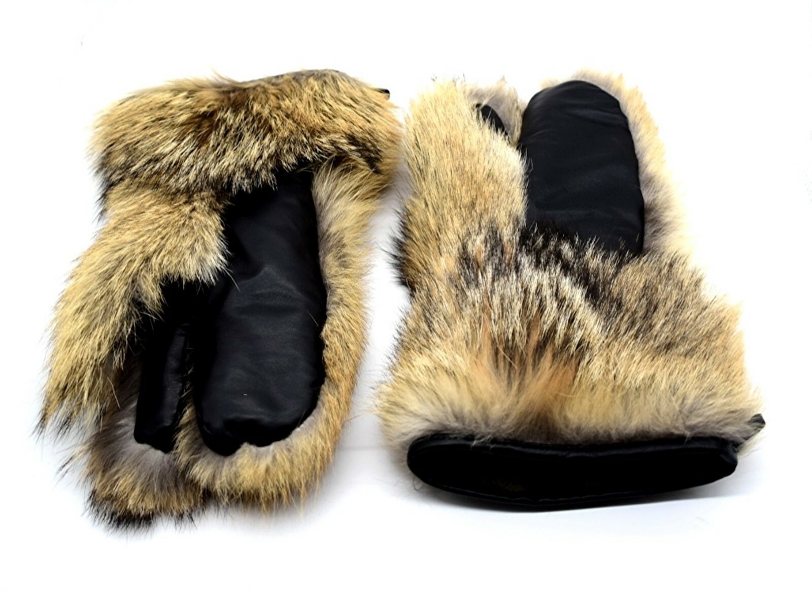Long men's coyote fur mittens | eBay