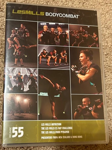 Les Mills BODYCOMBAT Body Combat 55 DVD + CD + Notes Home Fitness ...