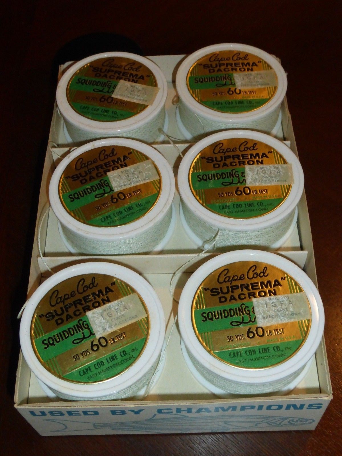 12 CAPE COD LINE SUPREMA DACRON SQUIDDING TROLLING FISHING LINES 50 ...