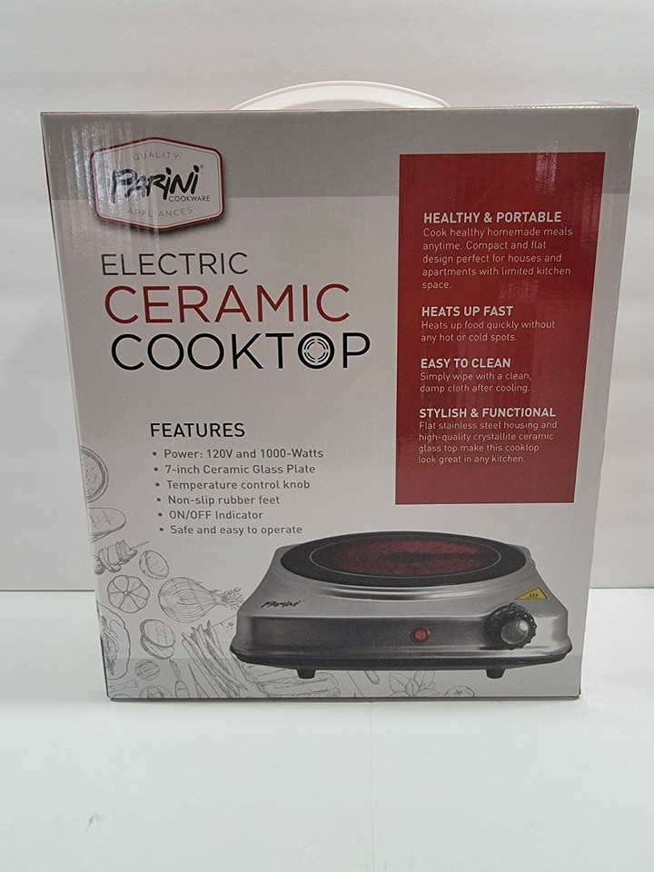 Parini Cookware Electric Ceramic Cooktop New in Box | eBay