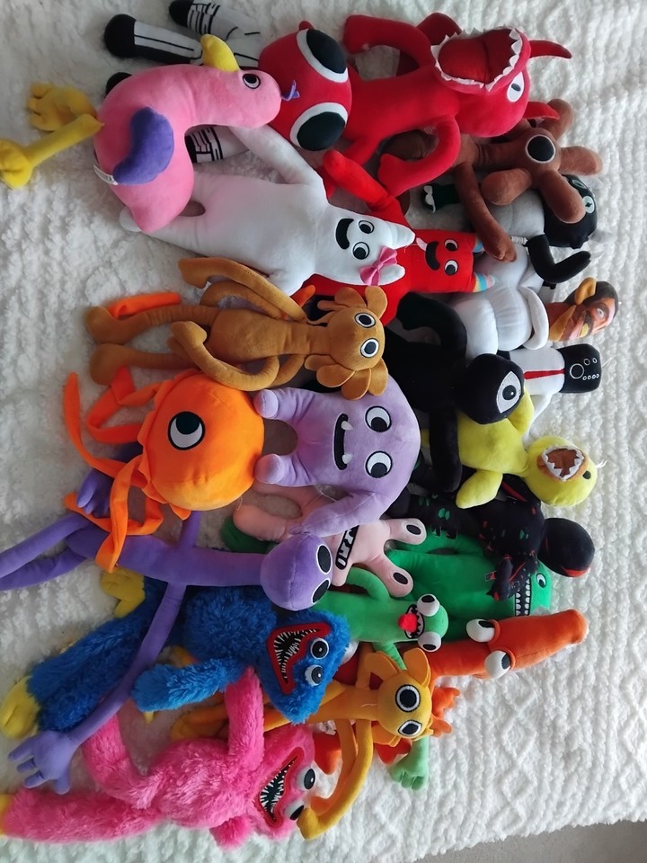 Rainbow Friends 12 Plush - Villian Maroon Red | eBay UK