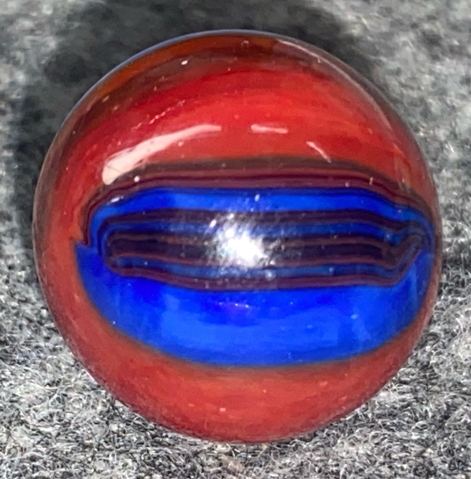 😎 “Spiderman” Vintage Marble King “OXblood” Rainbow-Mint-.62 Stunning ...