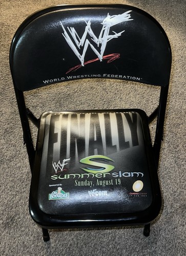 WWE WWF Chair SummerSlam 2001 San Jose CA The Rock Returns WCW Invasion ...