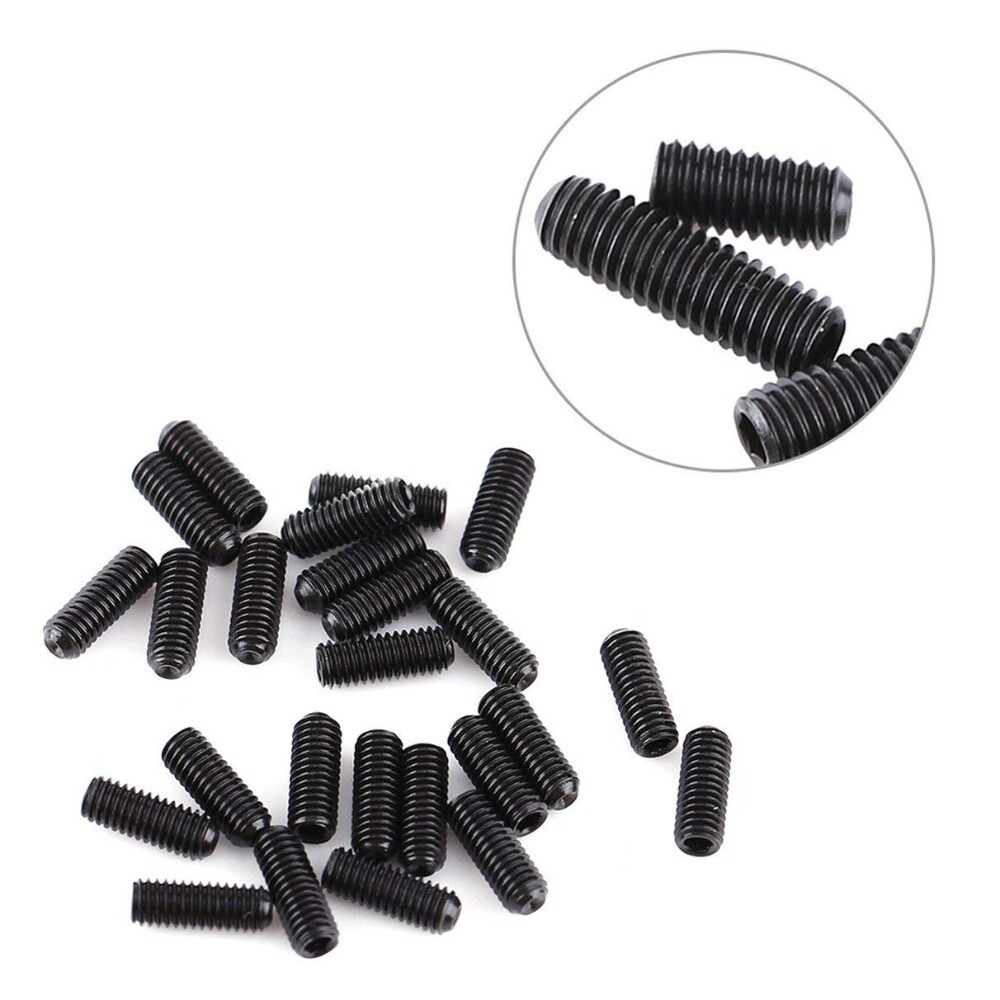 200pcs Alloy Steel Grub Screws Black Positioning Screws Machine Screws ...