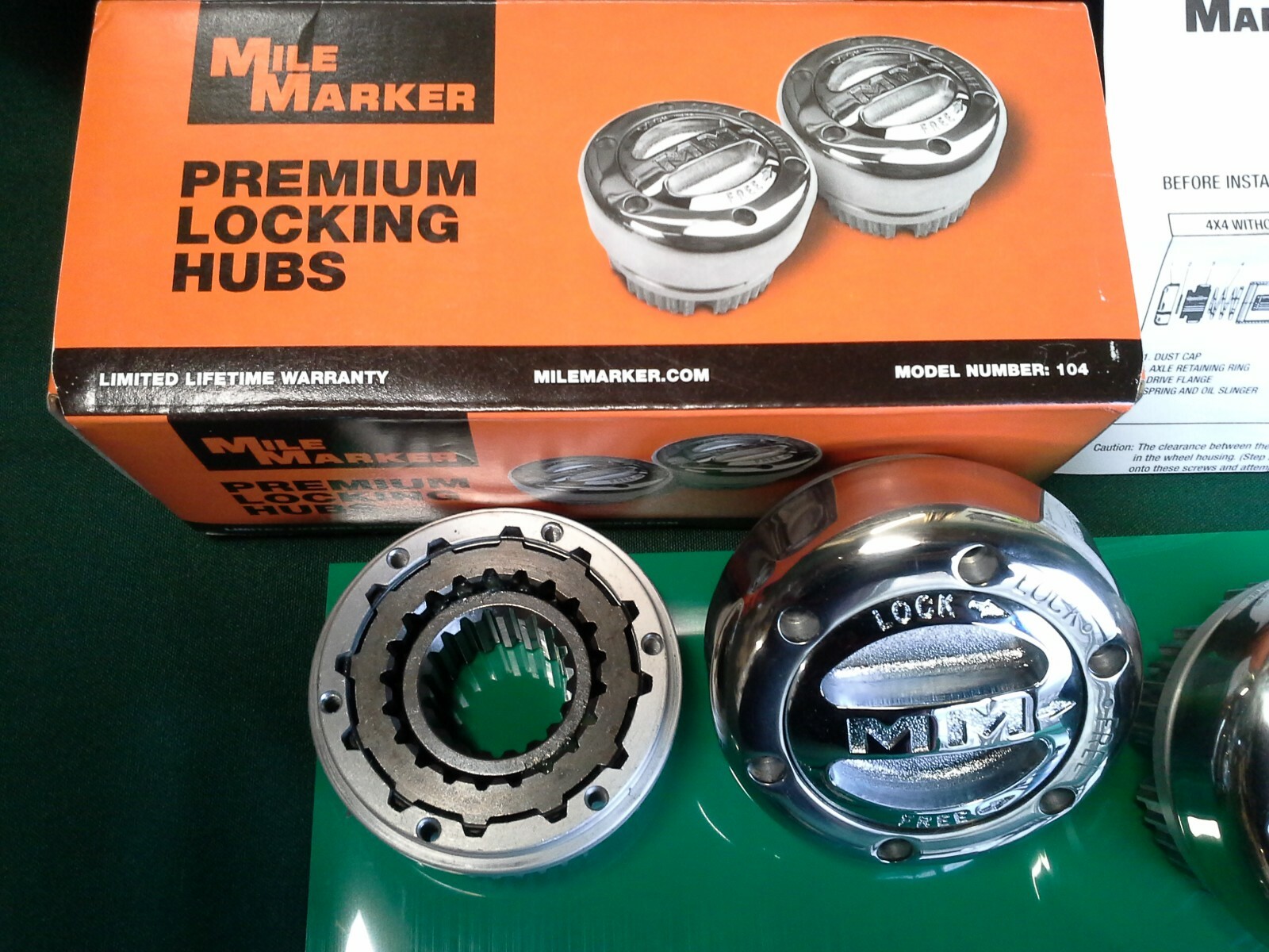 Mile Marker PREMIUM Locking Hubs GM-Chevy-Ford-Jeep-GMC-Dodge-Bronco ...