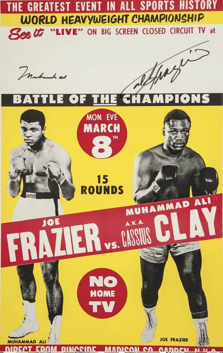 Muhammad Ali Joe Frazier Poster