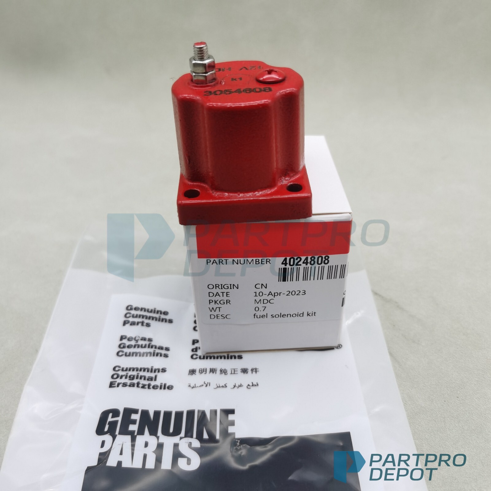 GENUINE OEM 4024808 Fuel Solenoid Coil Fit Cummins PTG Fuel Systems ...