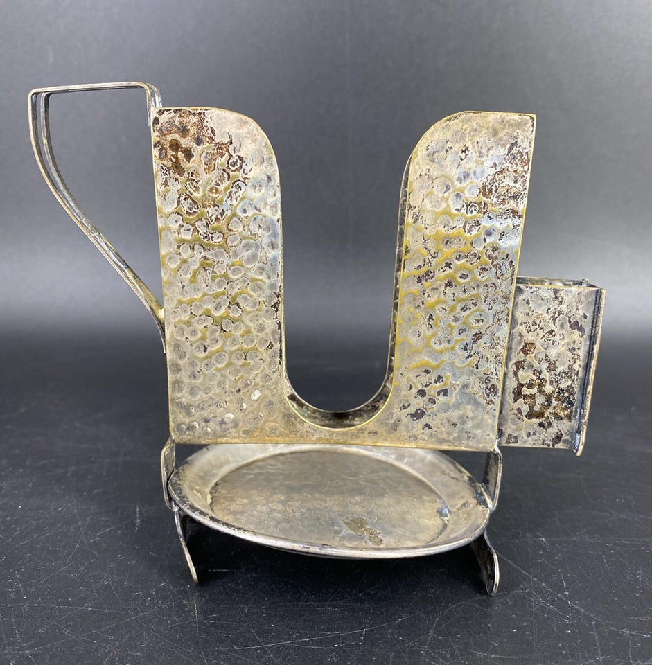 Antique Apollo Silver Co Silverplated Tobacco Cigarette & Match Holder ...