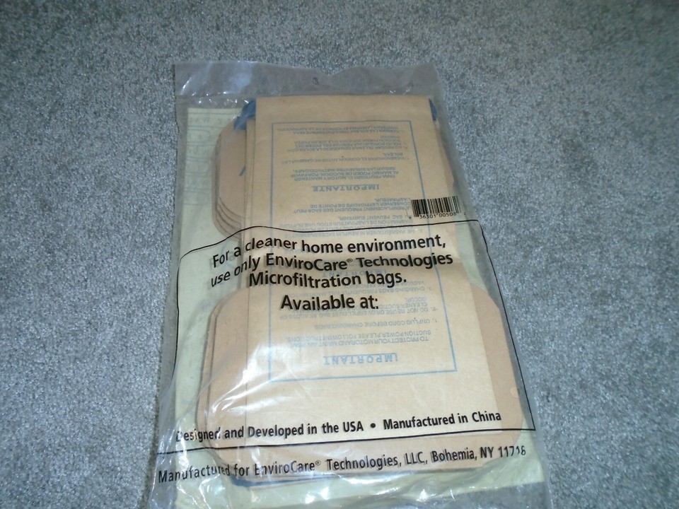 Enviro Care Electrolux Canister Vacuum Cleaner 12 Bags 4 Ply Brand New ...
