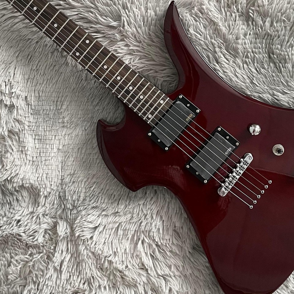 Mockingbird Red Handmade Electric Guitar 6 String Thru Body Rosewood ...