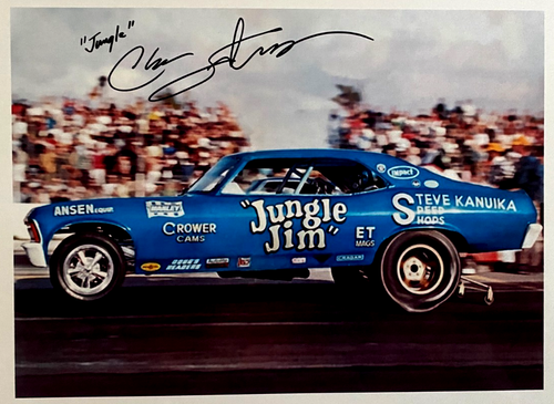 NHRA AHRA 1970's F/C SIGNED DRAG RACING JUNGLE JIM LIBERMAN PHOTO ...