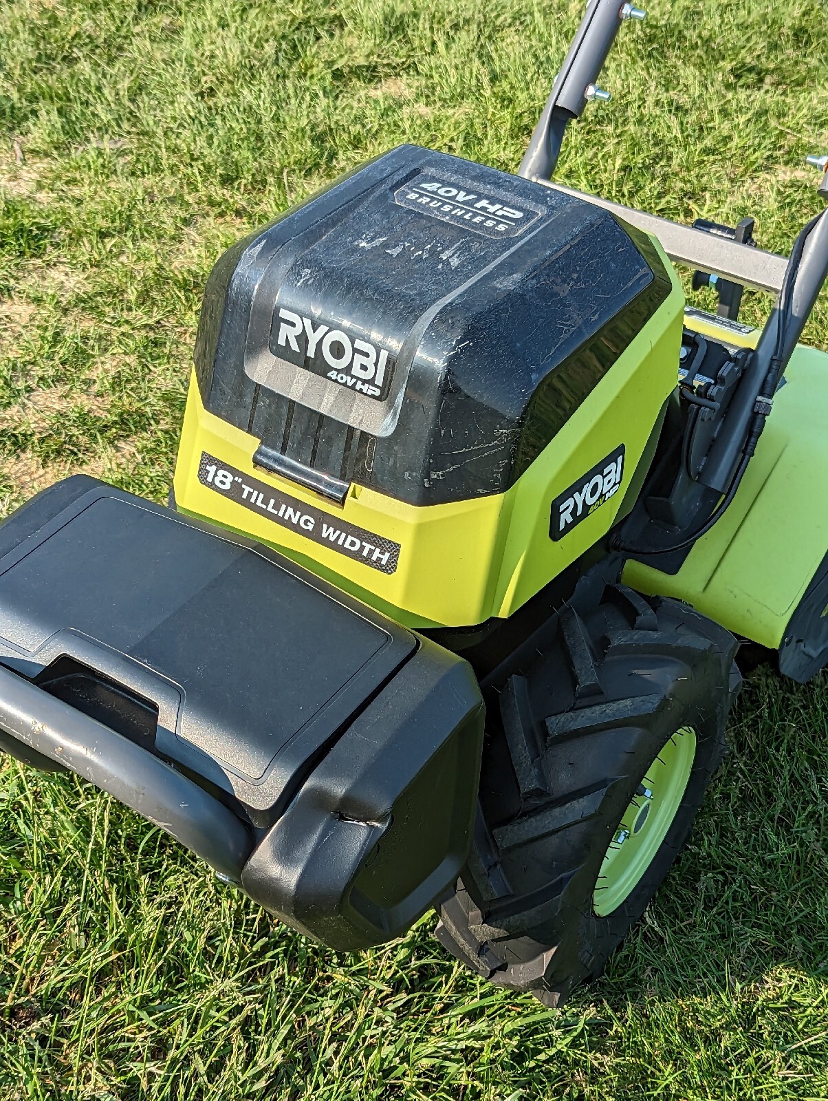 Ryobi 40v HP Electric Brushless Rear Tine Tiller 18", RY40702VNM, Bare ...