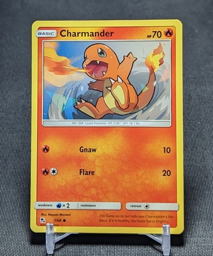 Charmander Regular Common Fire 2019 Hidden Fates Pokemon TCG Card 7/68 ...