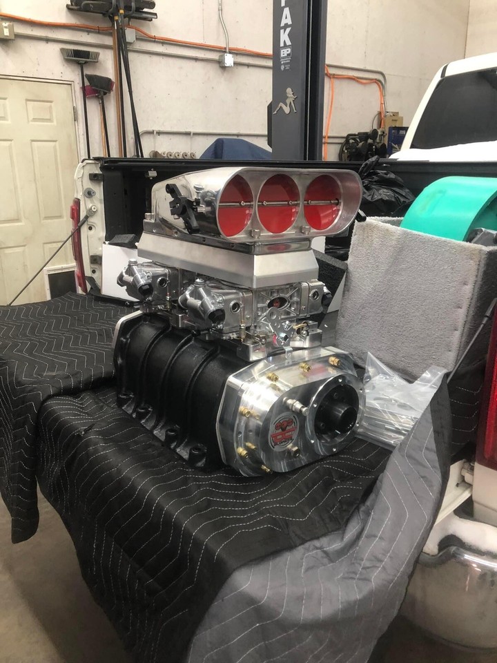 DC Blowers Adapter For Blower Hat / Scoop Fits Dual 4150 Blower Carbs ...