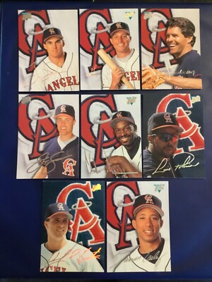 1993 Donruss Studio CALIFORNIA ANAHEIM ANGELS Complete Team Set 8 JT ...