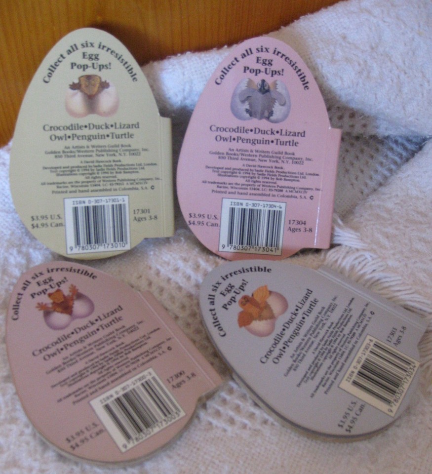 EGG POP-UP BOOK ~ New ~ Golden Books - Lot of 4 titles ~ 9780307173003 ...