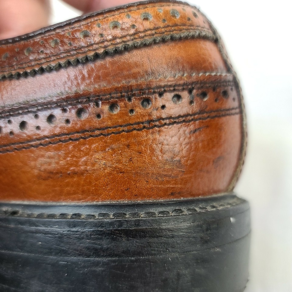 Dexter Shoes Mens 9.5 D Brown Leather Wing Tip Oxrford American Made ...