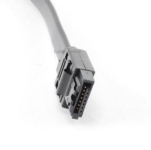 39 inch Super Fast SATA-III Flat Cable with 90° to 180° Connectors, FIA ...