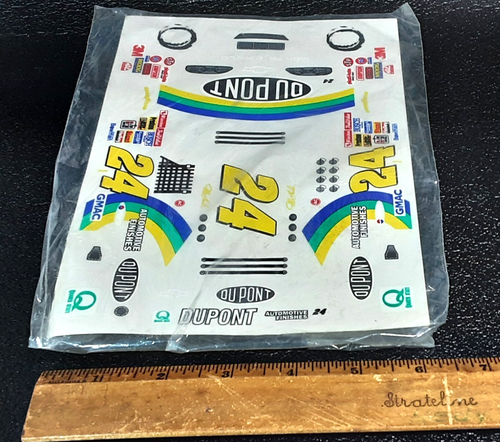 Dupont #24 Monte Carlo 1/10 Scale Sticker Sheet Decals Logo In Plastic ...