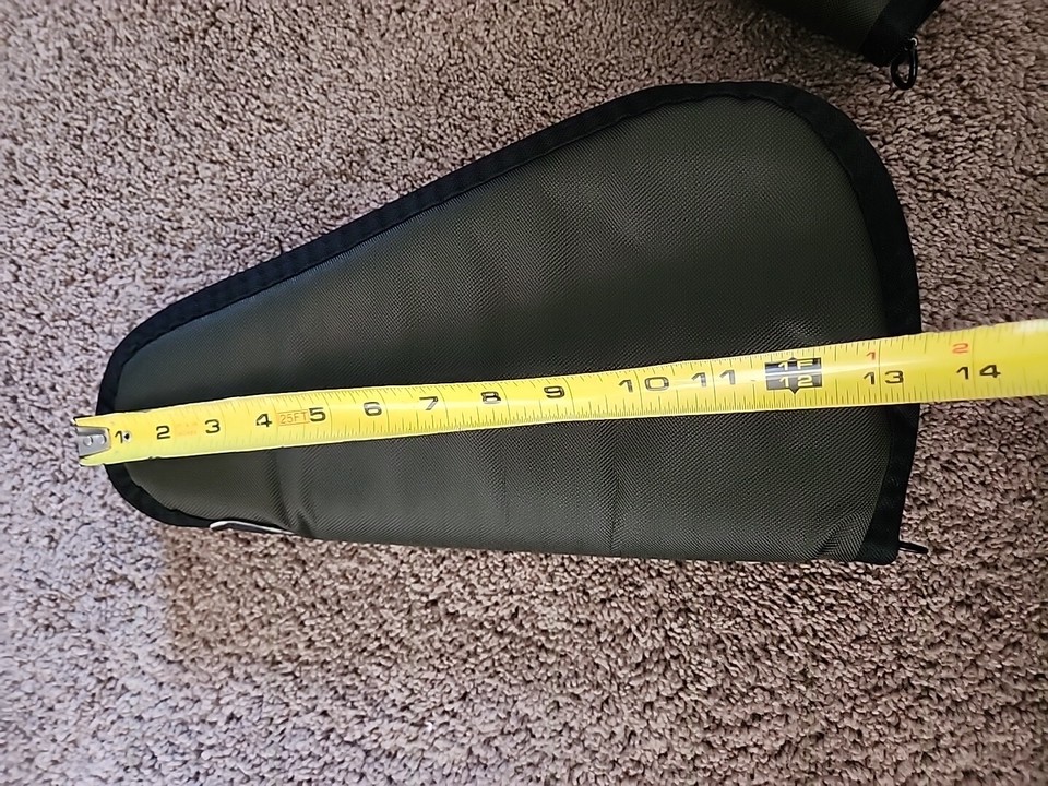 Allen Canvas Side Zip Gun Pistol Handgun Case Padded Olive Green | eBay