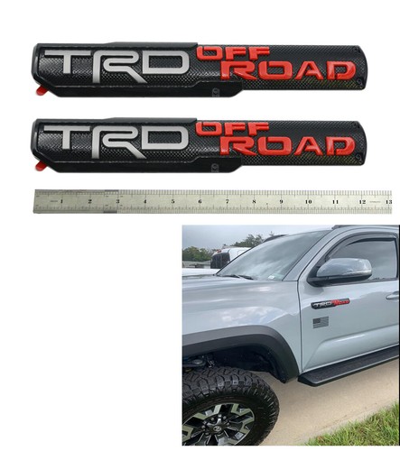 2x OEM Trd offroad Emblem 3D make for Tacoma TRD off Road Badge Black ...