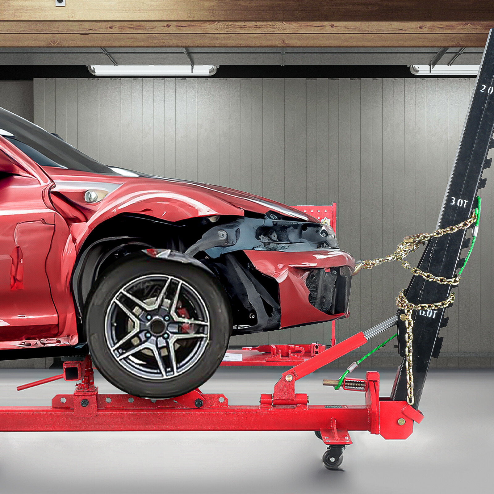 VEVOR Auto Body Frame Puller Straightener with Clamps Airbag Jack ...