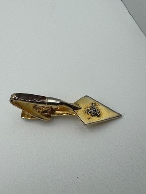 Freemason Masonic Tie Bar Clip in Gold Tone Mason | eBay
