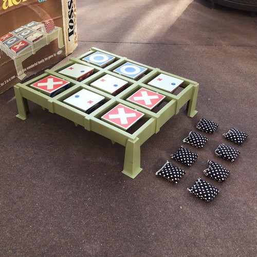 Toss Across Ideal Vintage 1969 Tic Tac Toe Game Original Box & Bean ...