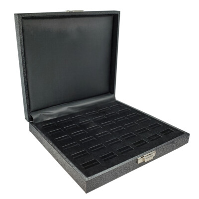 Black Cuff Links Storage Ring Display Box Cuff Links Case Cufflinks ...