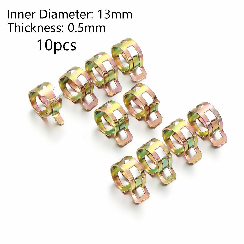 Stainless Steel Spring Clips Tube Clamp Fuel Oil Line Water Hose Pipe ...