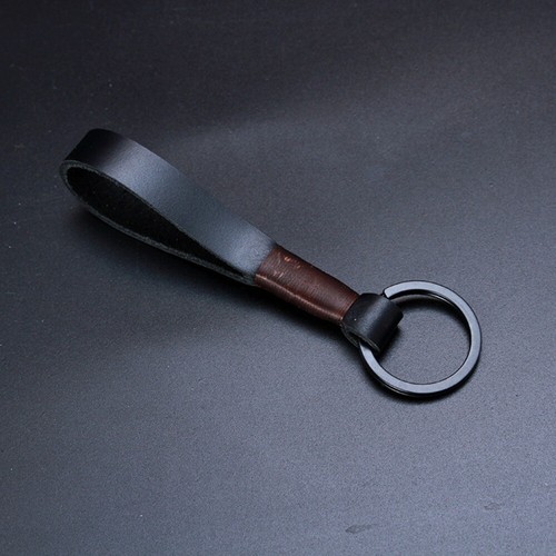 Cowhide Rope Metal Key Chain Handmade Key Ring New Key Cover Men Women ...