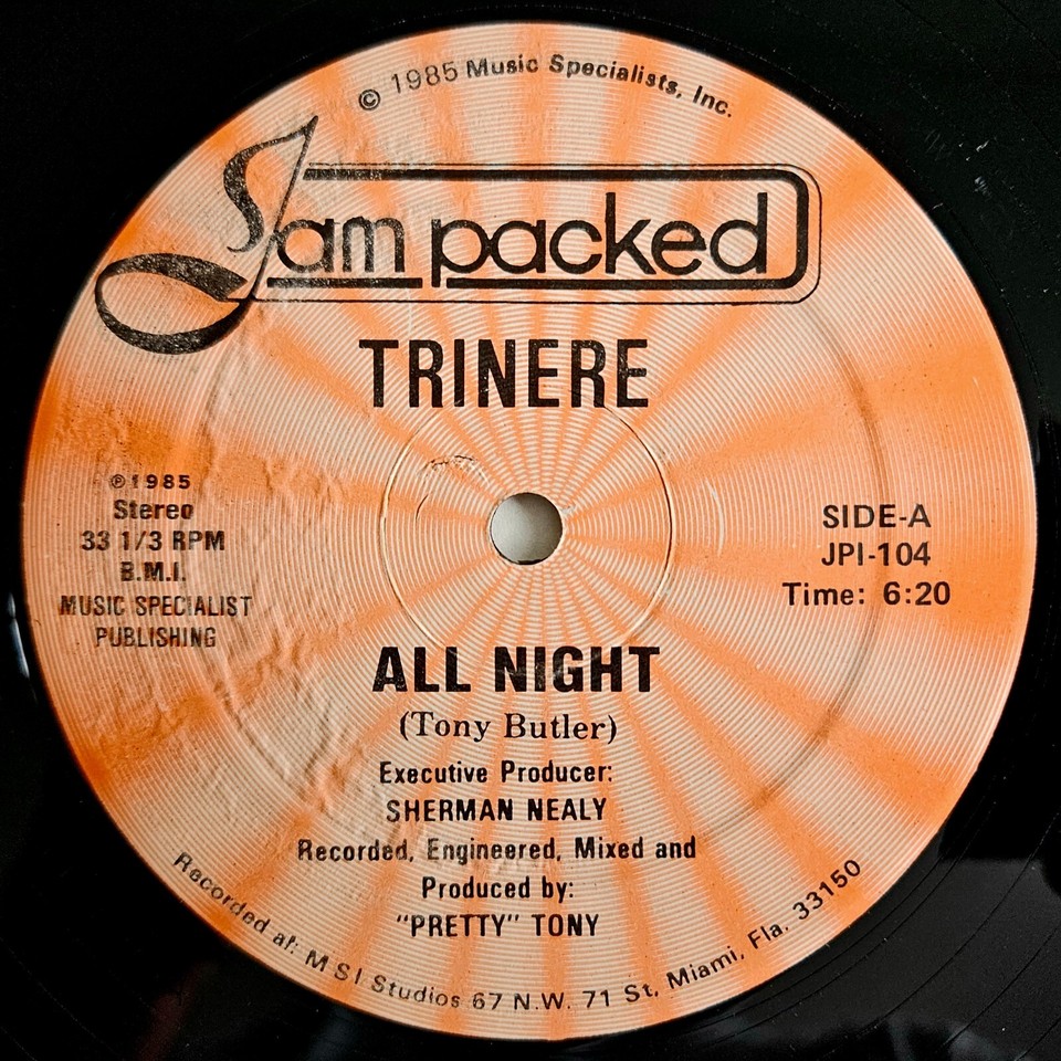 FREESTYLE - TRINERE - ALL NIGHT - JAM PACKED RECORDS ORIGINAL PRESSING ...