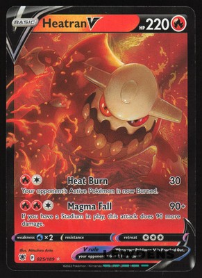 Heatran V - 025/189 - Ultra Rare - SWSH Astral Radiance - Pokemon Card ...