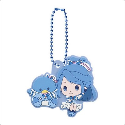 YES! PRECURE 5 GOGO! & SANRIO Rubber Keychain Cure Aqua Tuxedosam | eBay