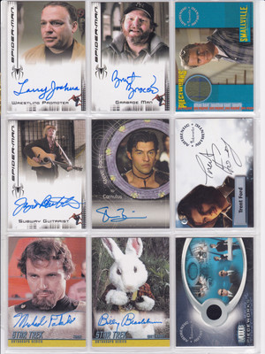 TRADING CARDS:Planche N° 47 COSTUMES,AUTOGRAPHS divers | eBay