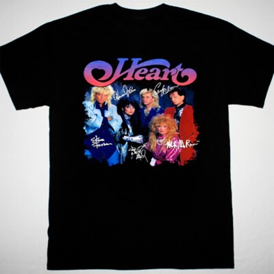 Hot Heart Rock Band 100% Cotton Black Size S-4XL Shirt Adult TT057 | eBay