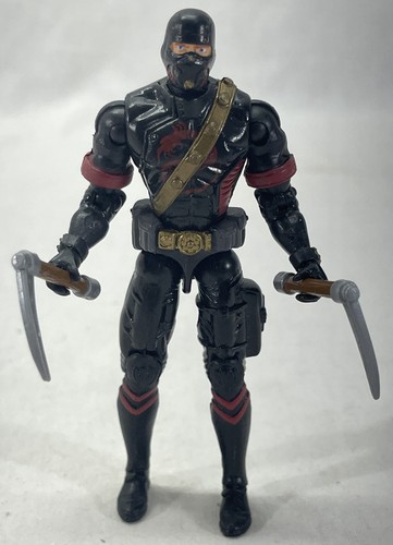 Black Dragon Ninja v2 2005 GI Joe Action Figures ARAH w/ both weapons ...