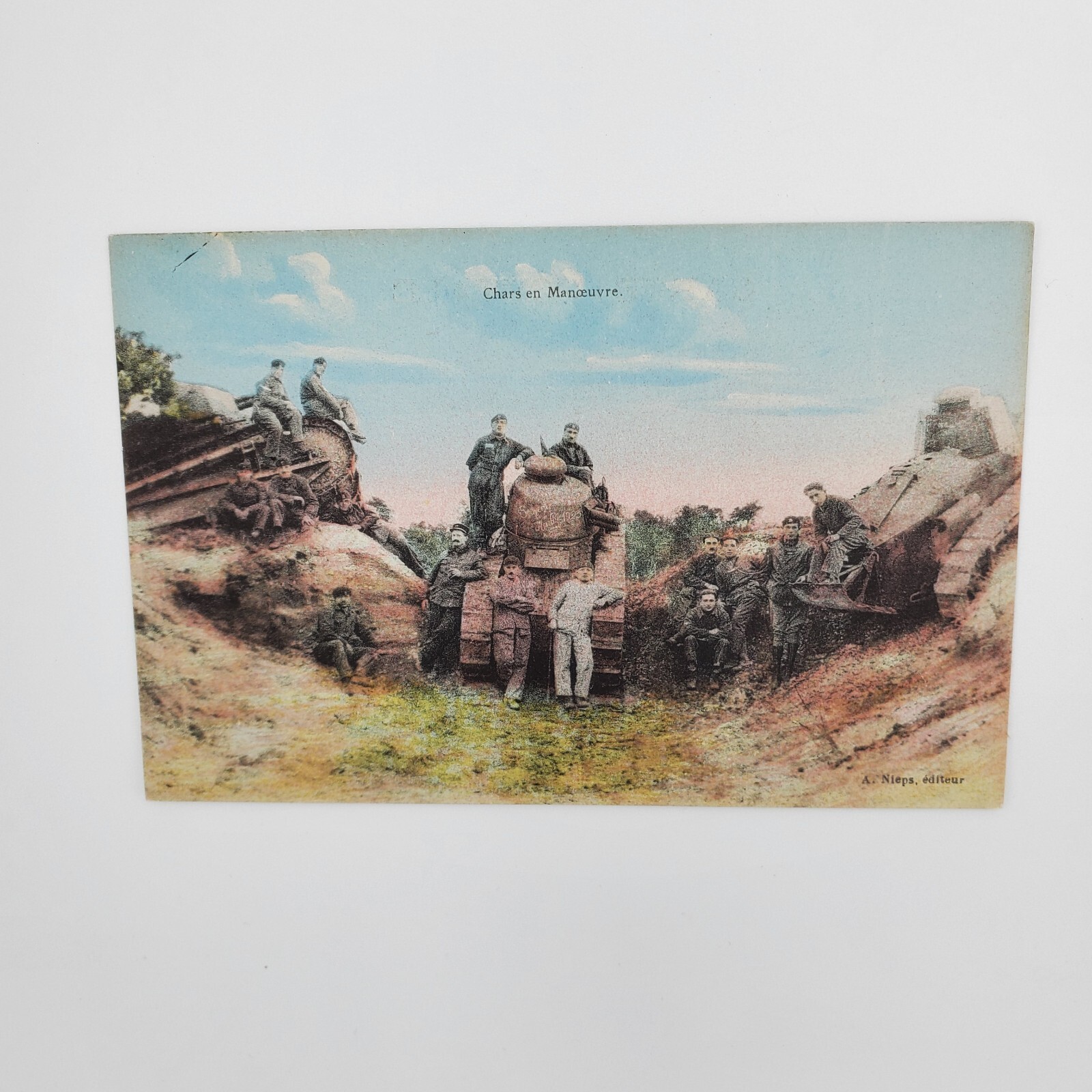 Original French Tank Renault FT F17 light armor WW1 era field exercises ...