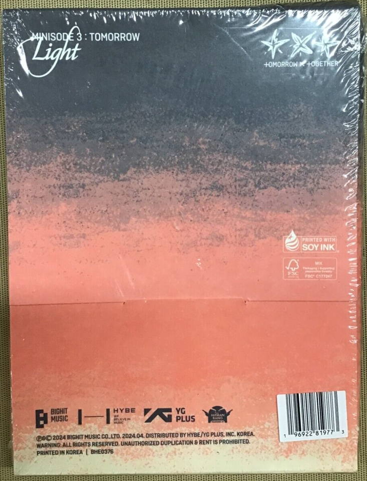 TOMORROW X TOGETHER - minisode 3: TOMORROW (Light Ver.) (2024, CD) NEW ...