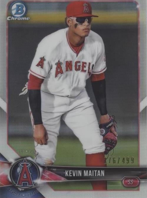 2018 Bowman Chrome - Prospects Kevin Maitan #BCP237 Refractor /499 (RC ...