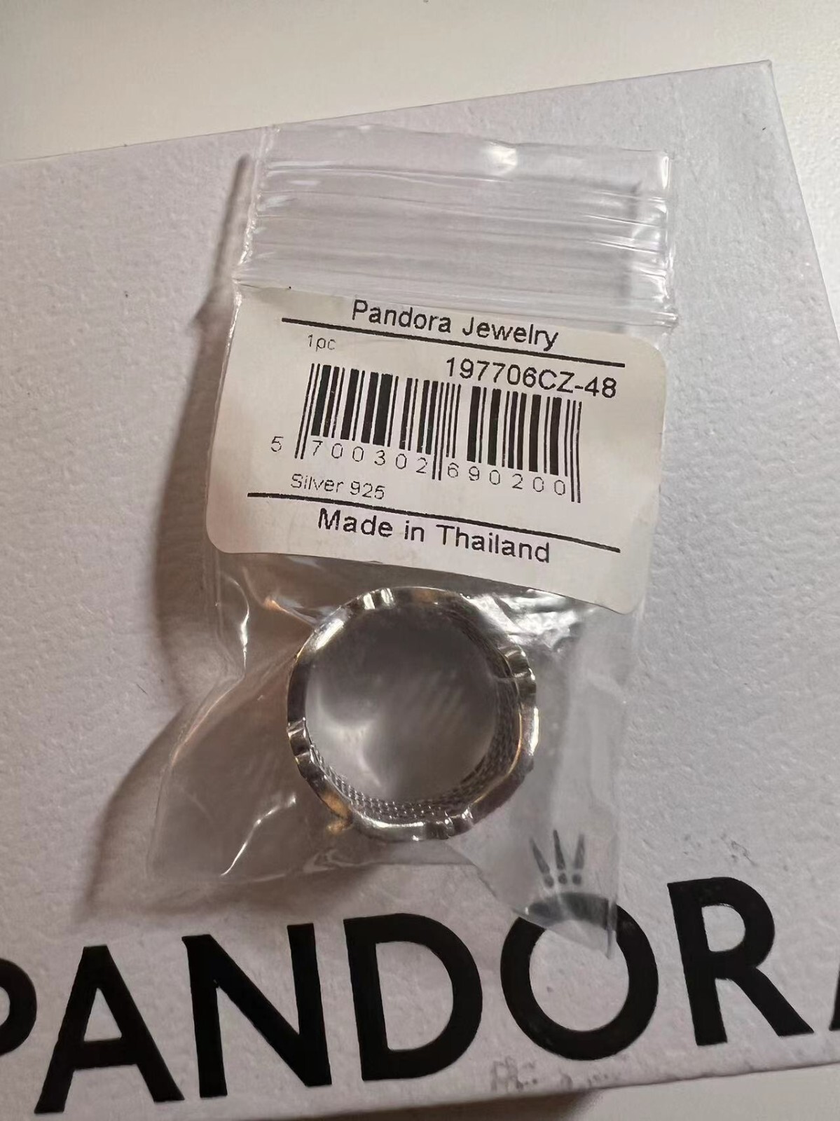 PANDORA Pavé Hearts Lace Lace of Love Ring 197706CZ Size 48 for sale ...