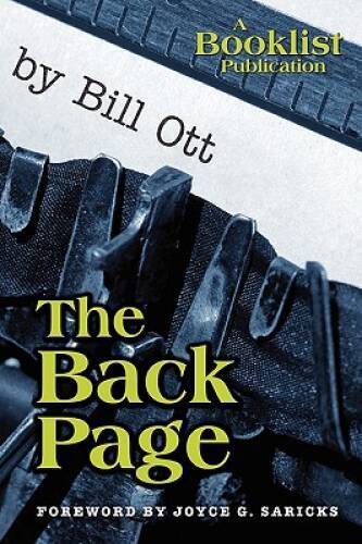 The Back Page (ALA Editions) - Paperback By Bill Ott - GOOD 9780838909973| eBay