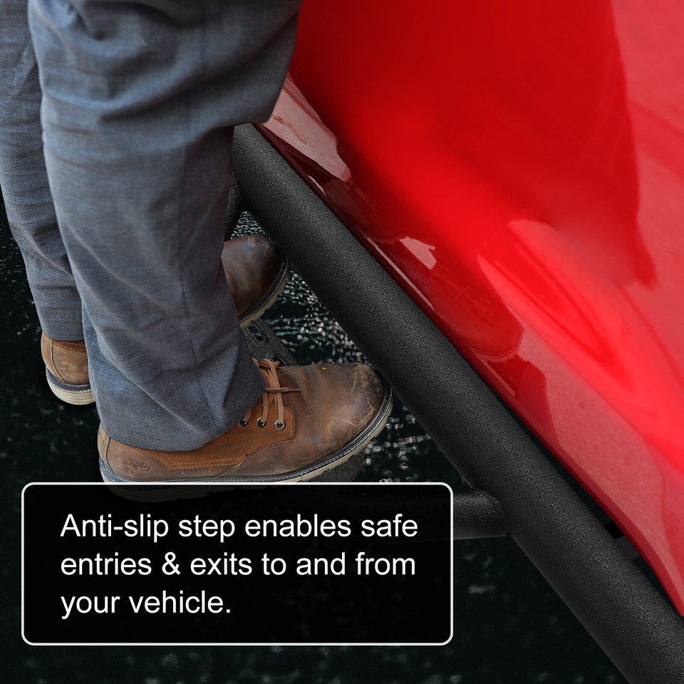 Fit 07-14 Toyota FJ Cruiser All Door Nerf Bar Running Board Side Step ...